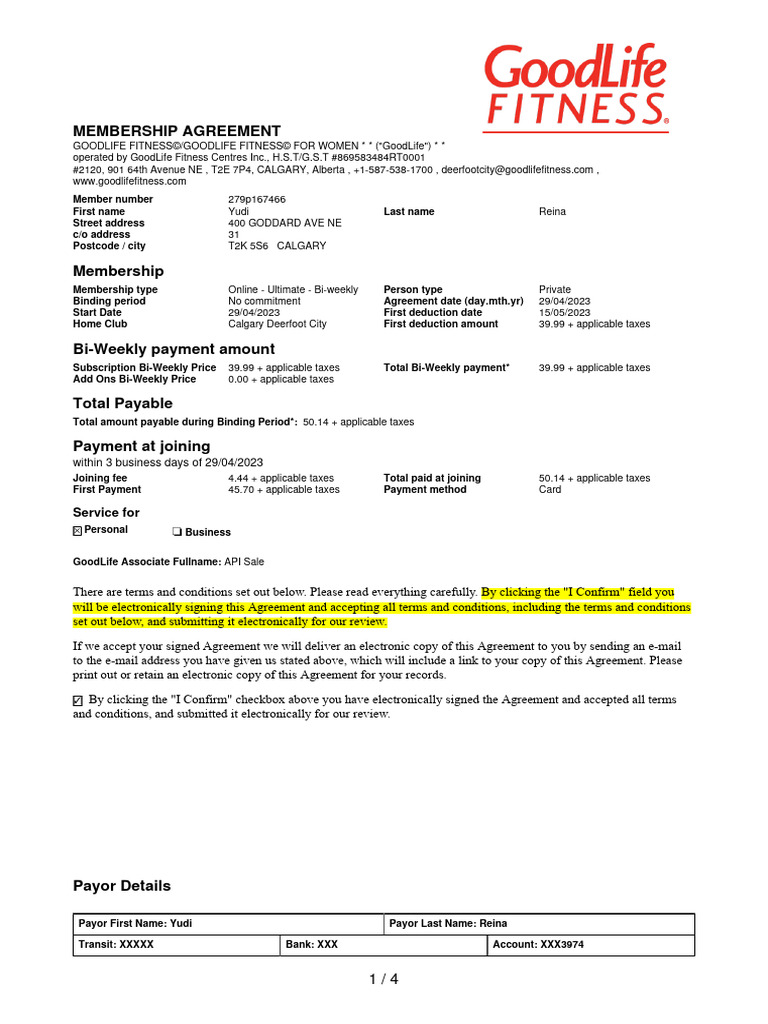 SubscriptionContract | PDF | Payments | Fee