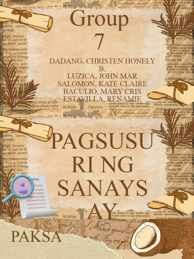 Group 7 Pagsusuri NG Sanaysay | PDF