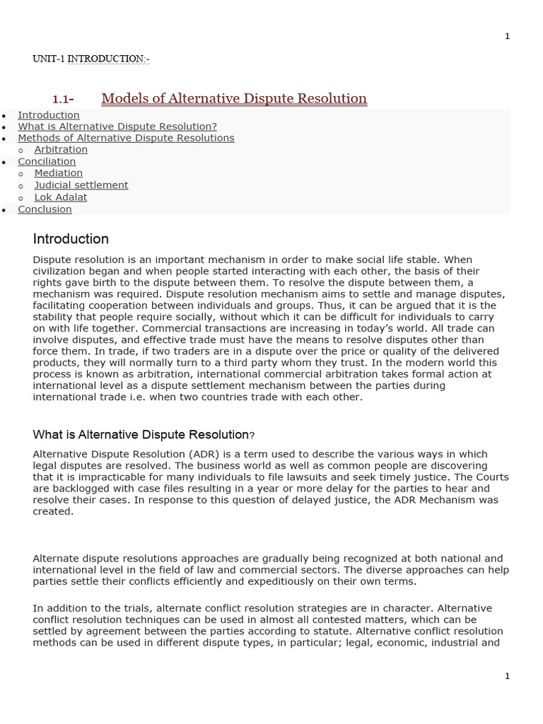 Mediation and conciliation | PDF | Alternative Dispute Resolution | Mediation