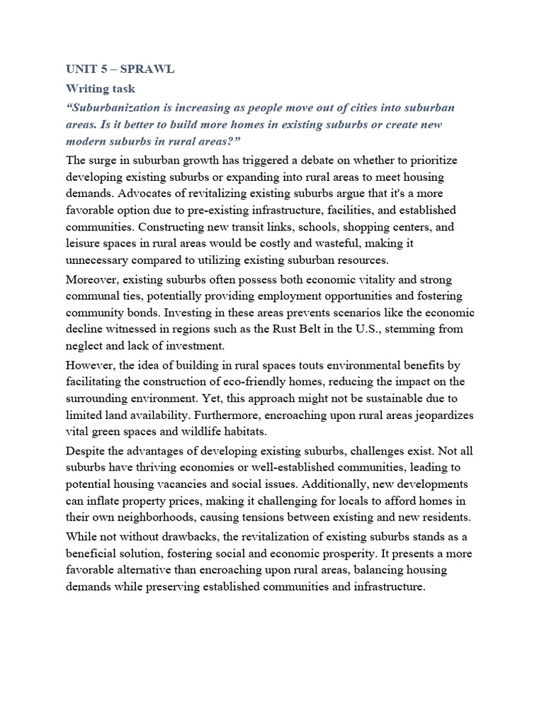 Suburban Growth: Revitalize or Expand? | PDF