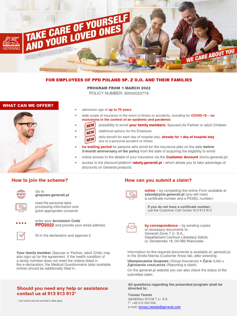 PPD Poland Ulotka20220211 Eng | PDF | Life Insurance | Insurance