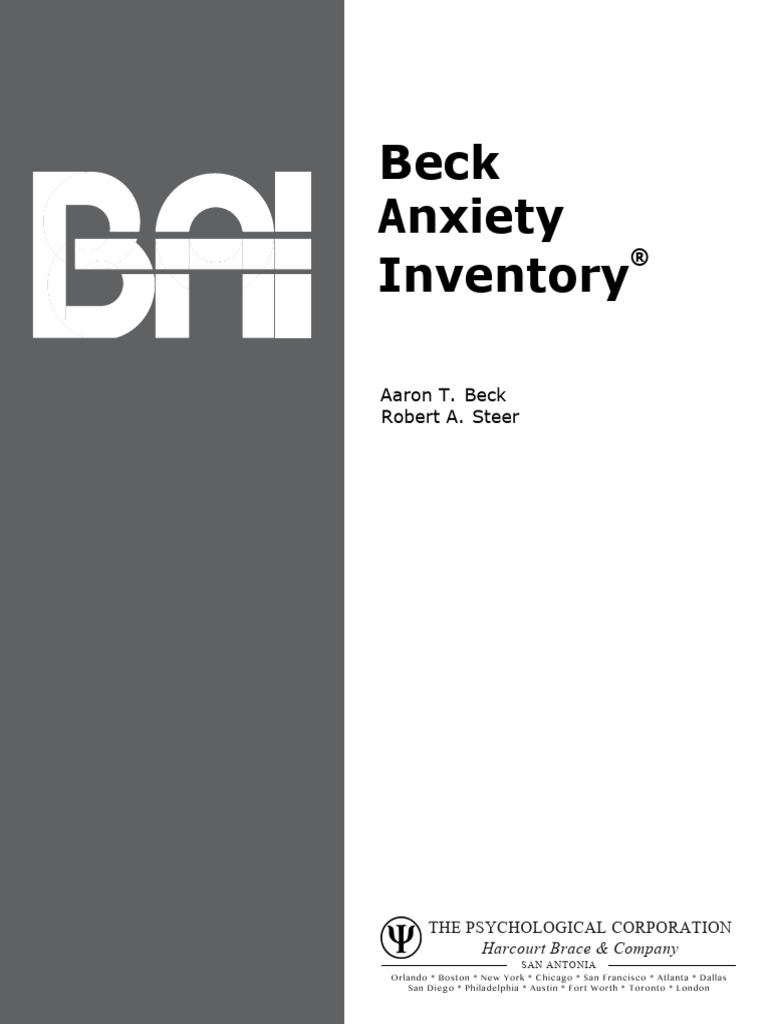 Bai Manual Pdf Diagnostic And Statistical Manual Of Mental