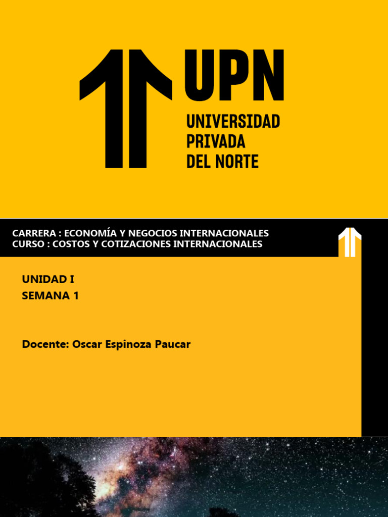 Unidad 1 - Semana 1 - Costos y Cotizaciones Internacionales | PDF ...