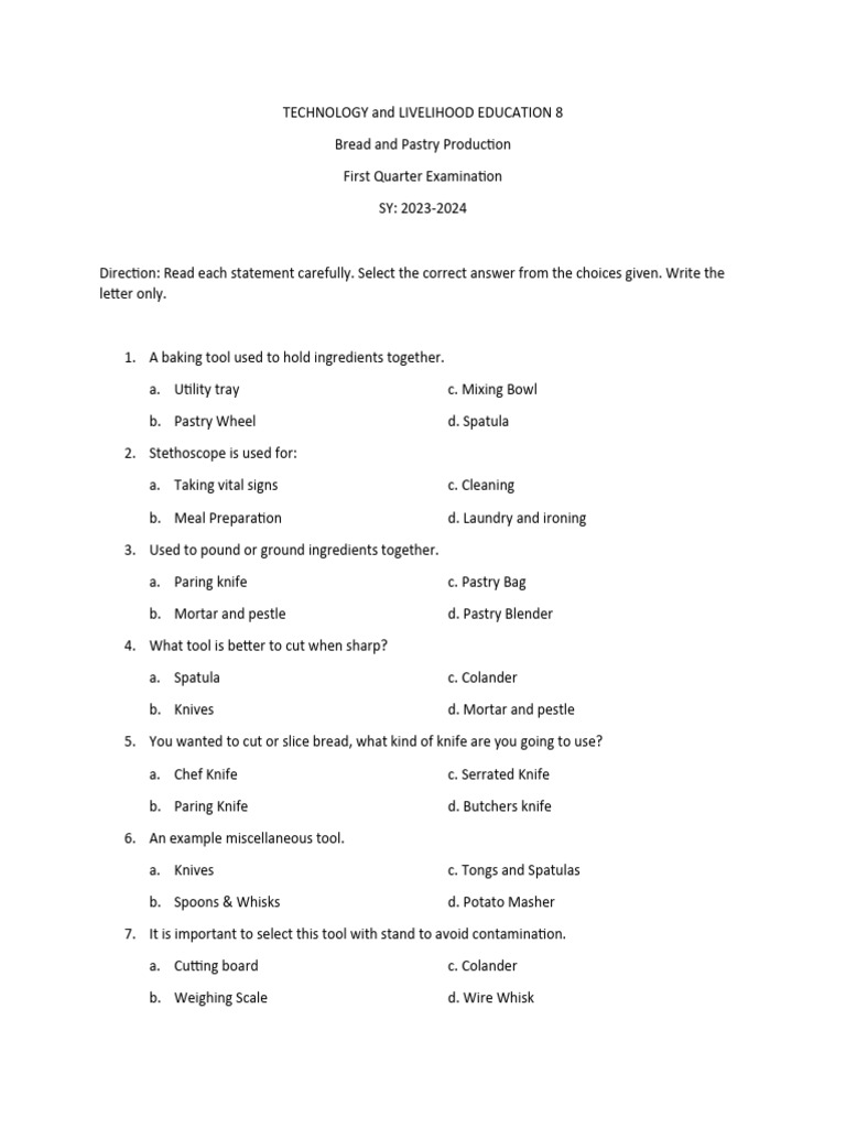 TLE 8 First PT | PDF | Occupational Safety And Health | Hazards