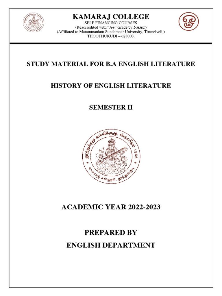 Core History of English Literature | PDF | Victorian Literature ...