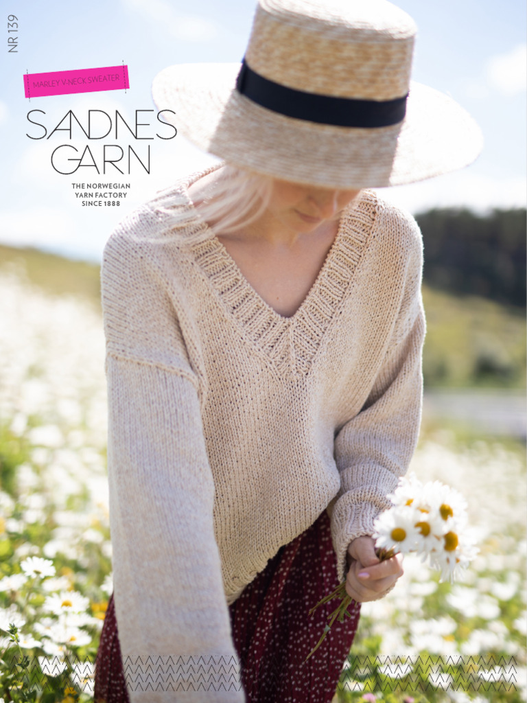 NR 139 Marley V-Hals Genser Tykk Line Edition R | PDF | Knitting ...