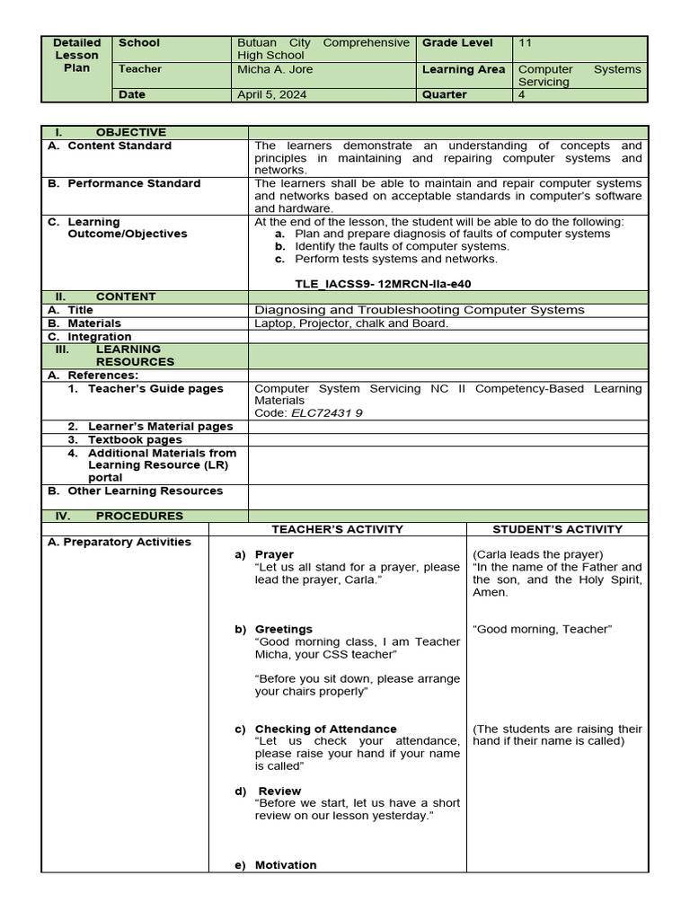 Q4 - DLL Week 1 | Download Free PDF | Computer Network | Computer Data Storage