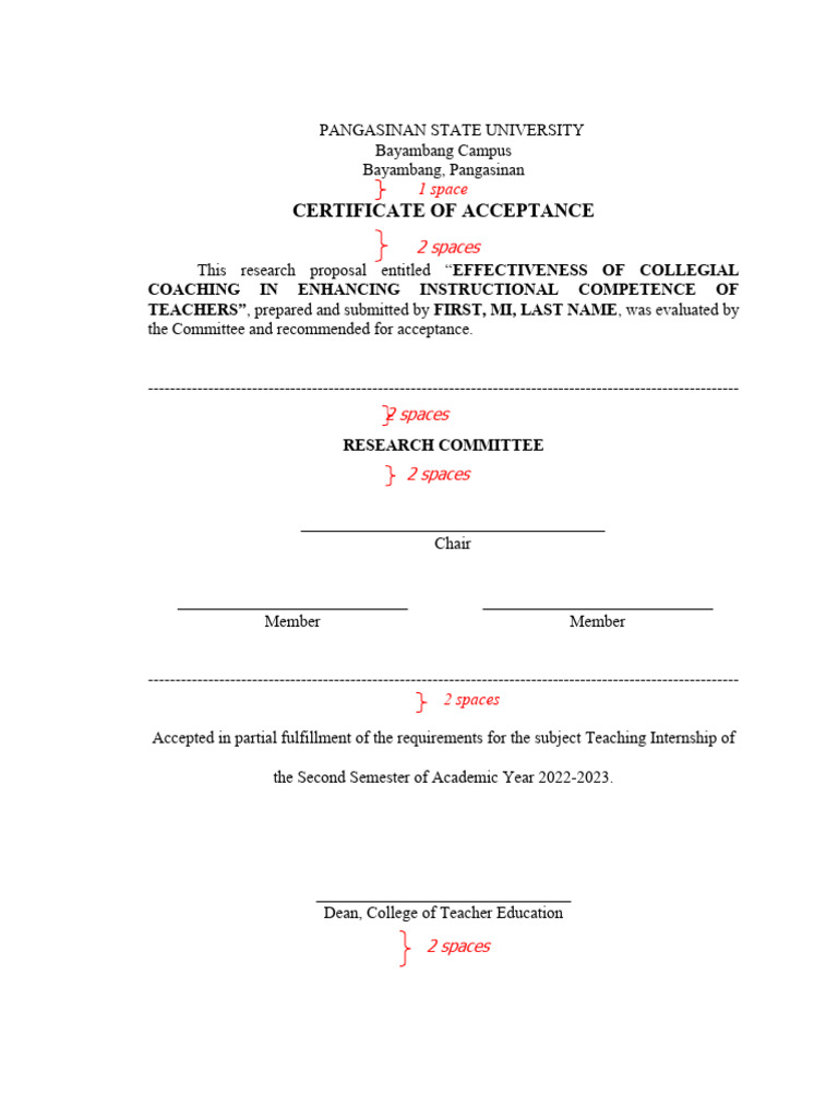 Acceptance and Approval Sheet | PDF | Academia