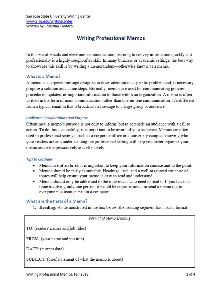 Memos | PDF | Memorandum | Human Communication