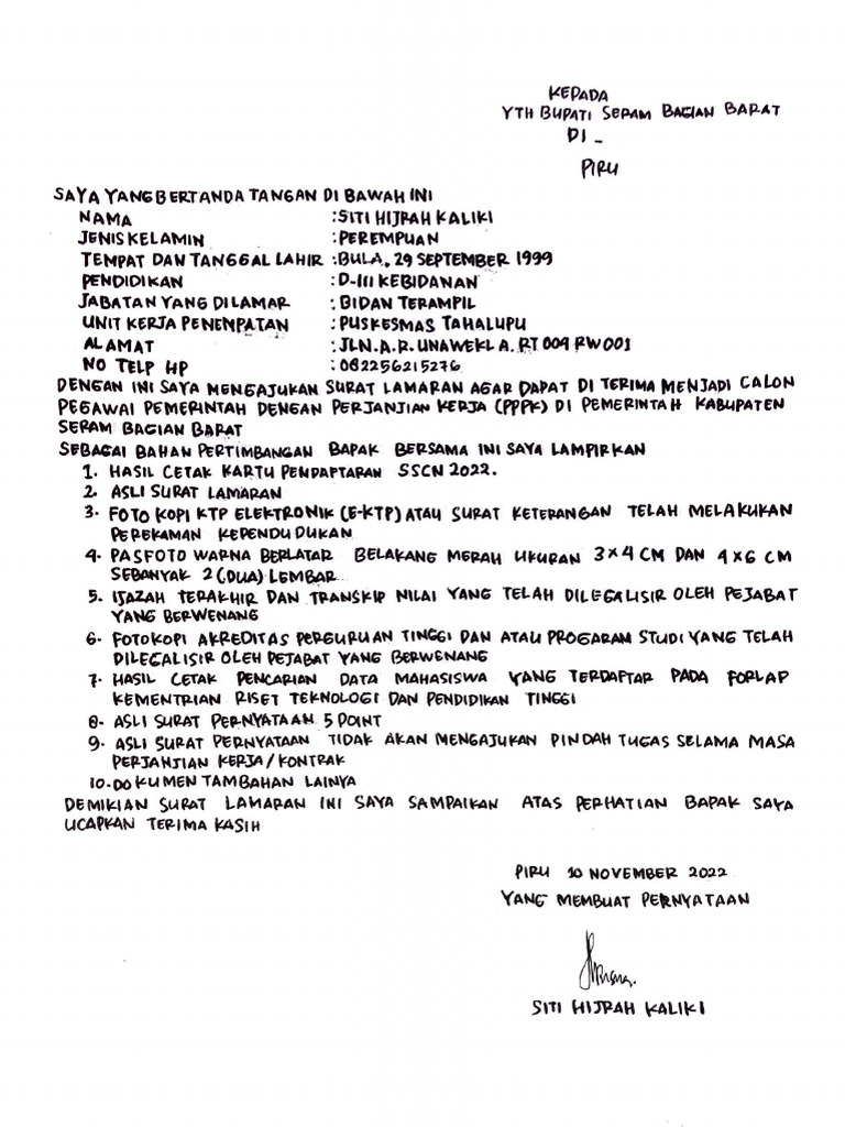 Lamaran Risna | PDF | Travel | Science & Mathematics
