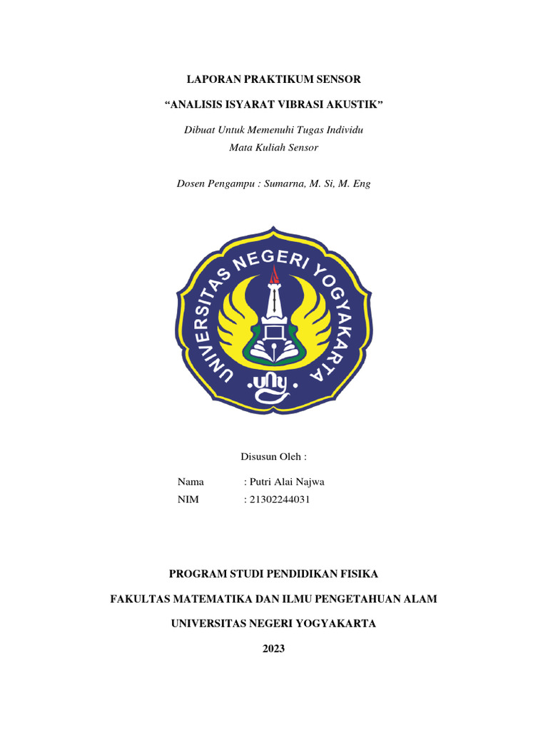 LAPORAN PRAKTIKUM SENSOR SENSOR AKUSTIK (MIC CONDESOR) - Putri Alai ...
