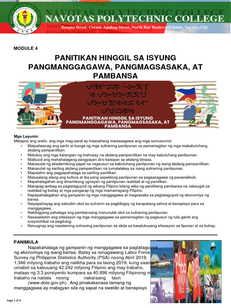 Soslit Module 4 | PDF