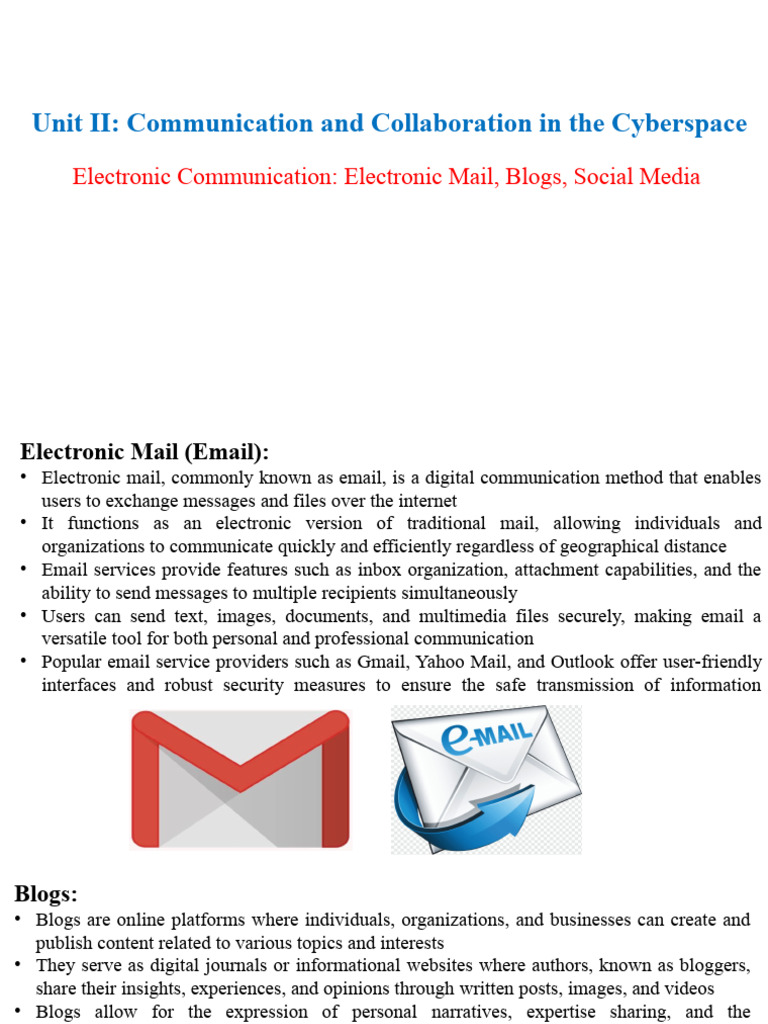 Communication & Collaboration in The Cyberspace | PDF | Educational ...