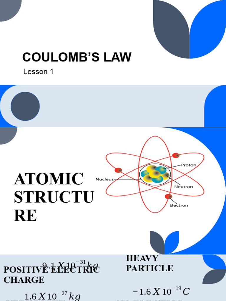 Lesson 1 Coulombs Law | Download Free PDF | Theoretical Physics | Physical Chemistry