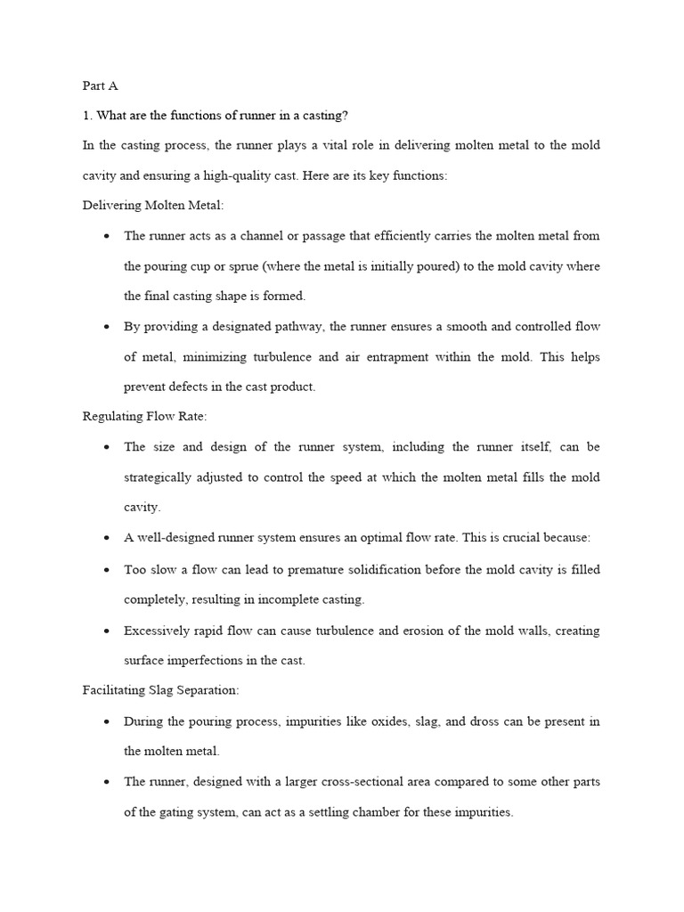 Basic Mechanical Engineering Q& A Part A & Part B For Casting and ...
