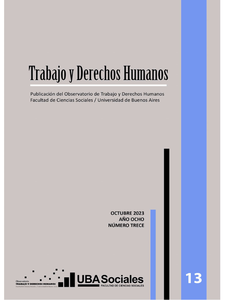 Trabajo y DDDHH 13 Octubre 2023 | PDF | Derechos humanos | Derechos