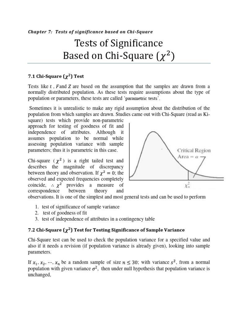 chi-square | Download Free PDF | Chi Squared Test | Statistical ...