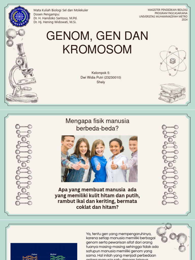 Struktur Genom, Gen, dan Kromosom | PDF