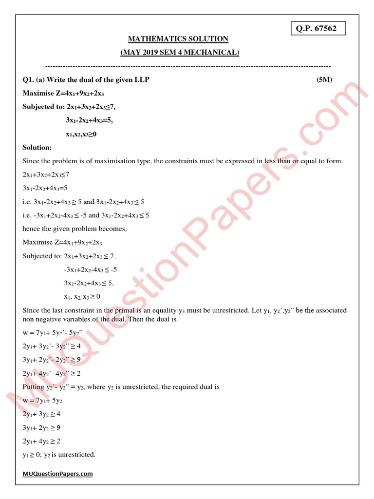 Be Mechanical-Engineering Semester-4 2019 May Applied-Mathematics-Iv-Cbcgs | PDF | Mathematical ...