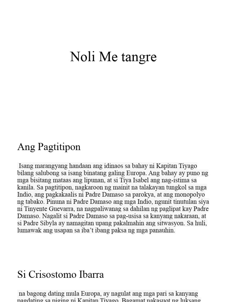 Noli Me Tangre | PDF