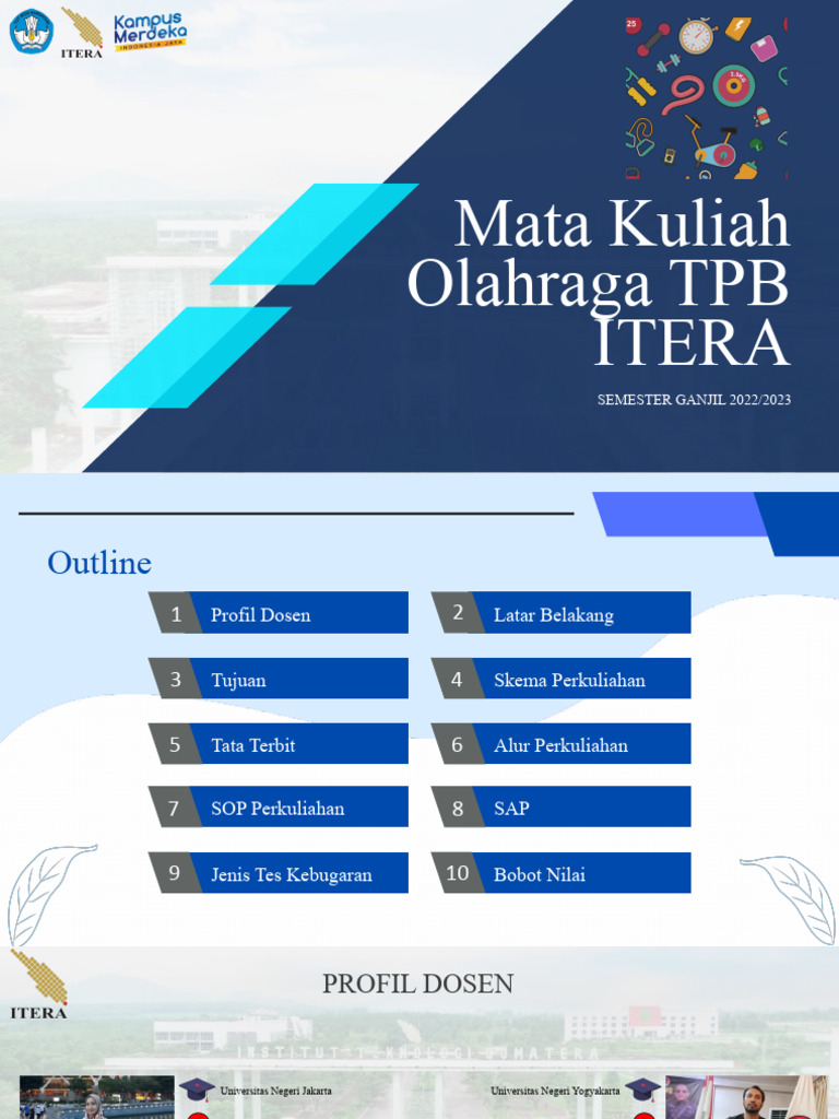 Mata Kuliah Olahraga TPB ITERA New | PDF