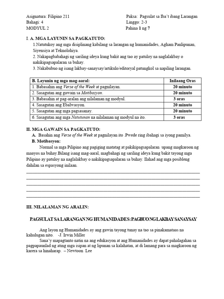 FIL. 211 Q4 Week 2 3 | PDF