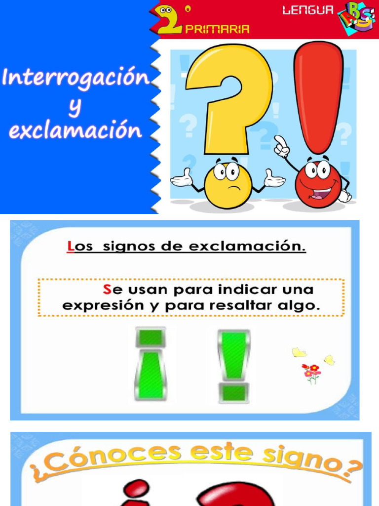 Los Signos de Interrogacion y Exclamacion | PDF