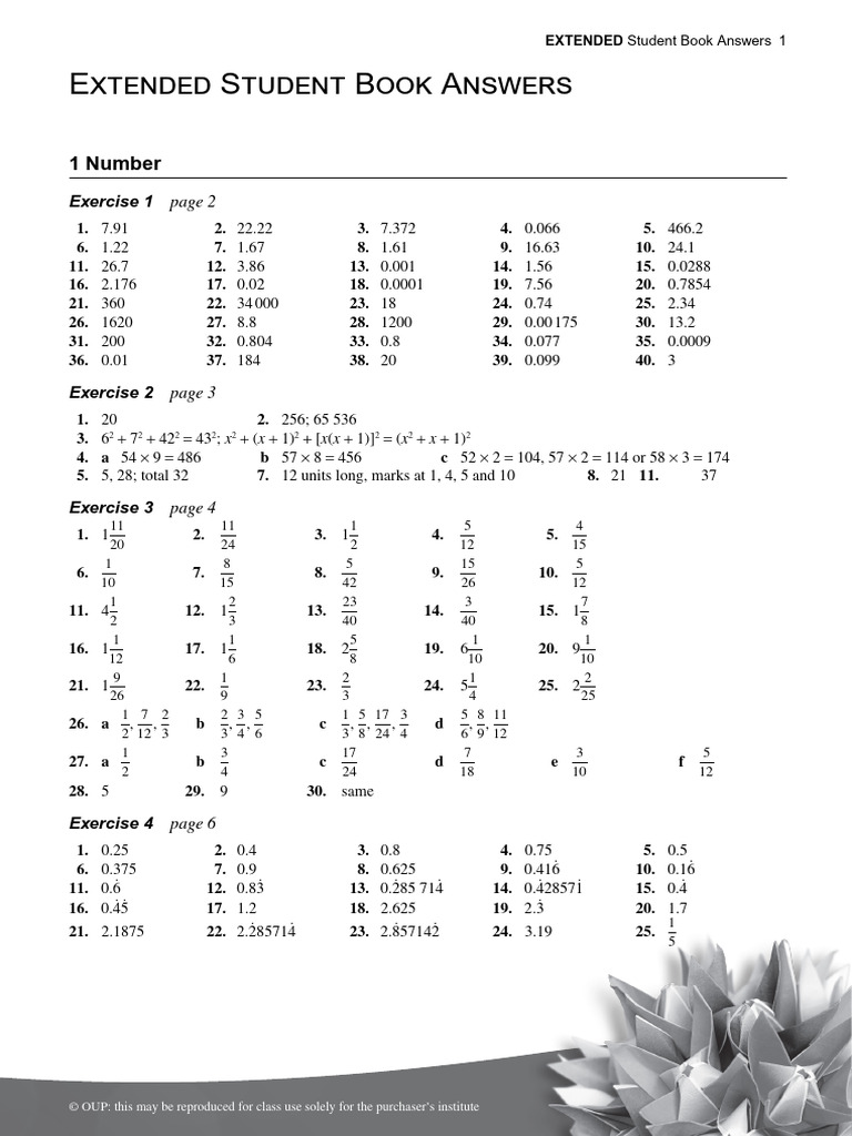 Extended Answers SB | PDF