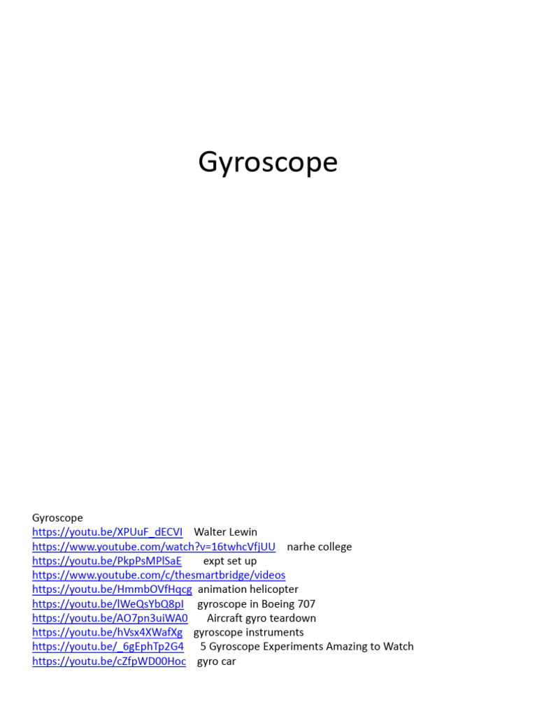 Gyroscope-Theory and Problems | PDF | Rotation | Gyroscope