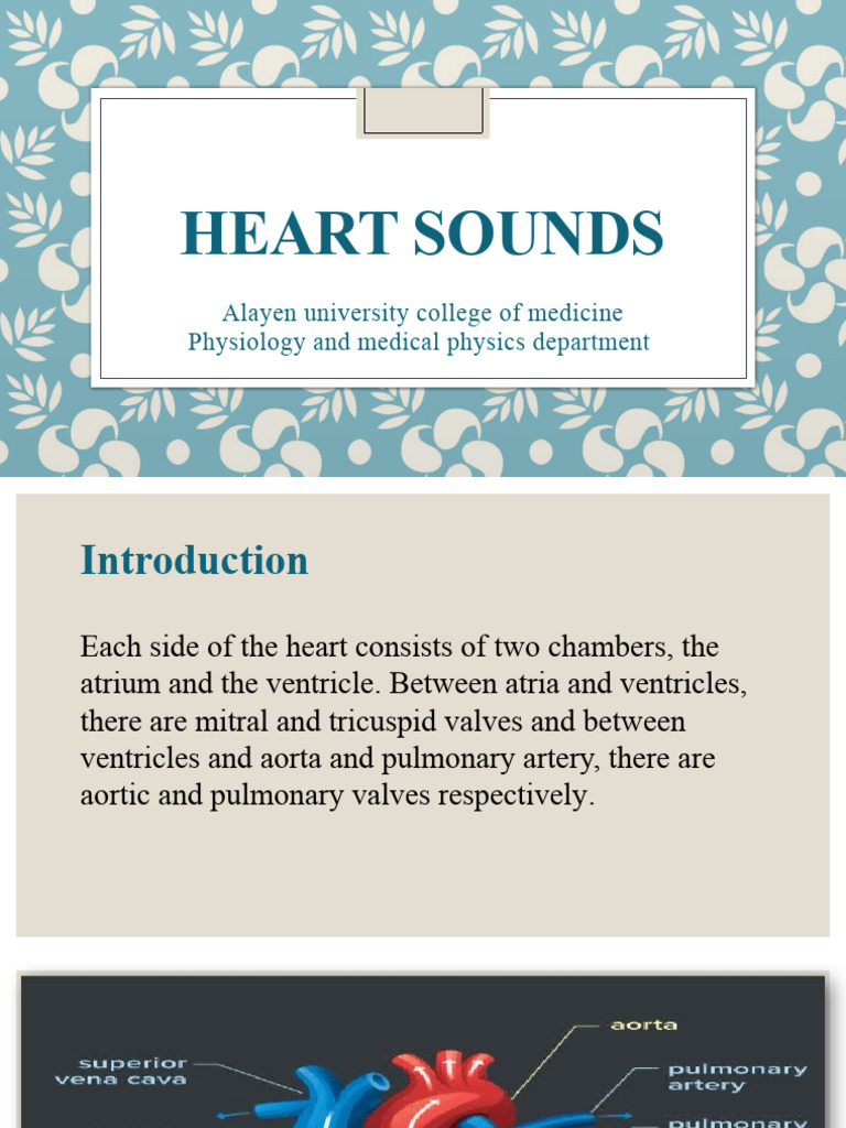 Heart Sounds | PDF | Heart Valve | Ventricle (Heart)