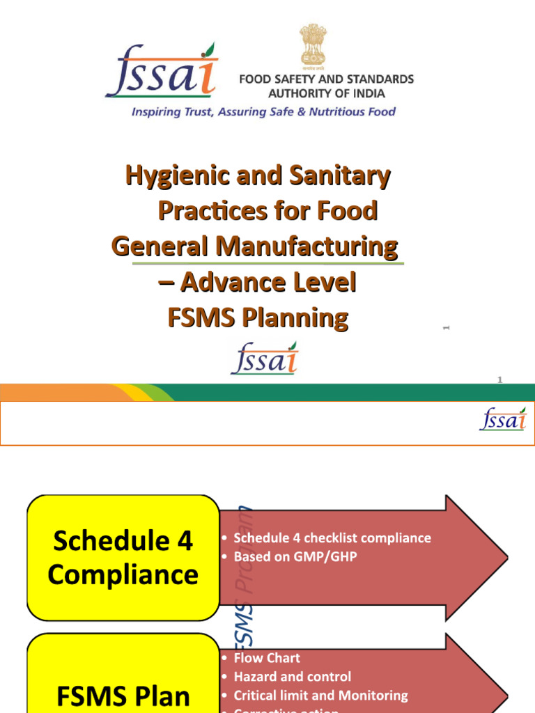 FSMS Fssai Plan | Download Free PDF | Hazards | Food Safety