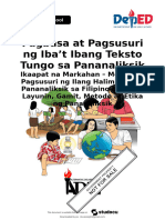 Pagbasa at Pagsusuri - Module 2 | PDF