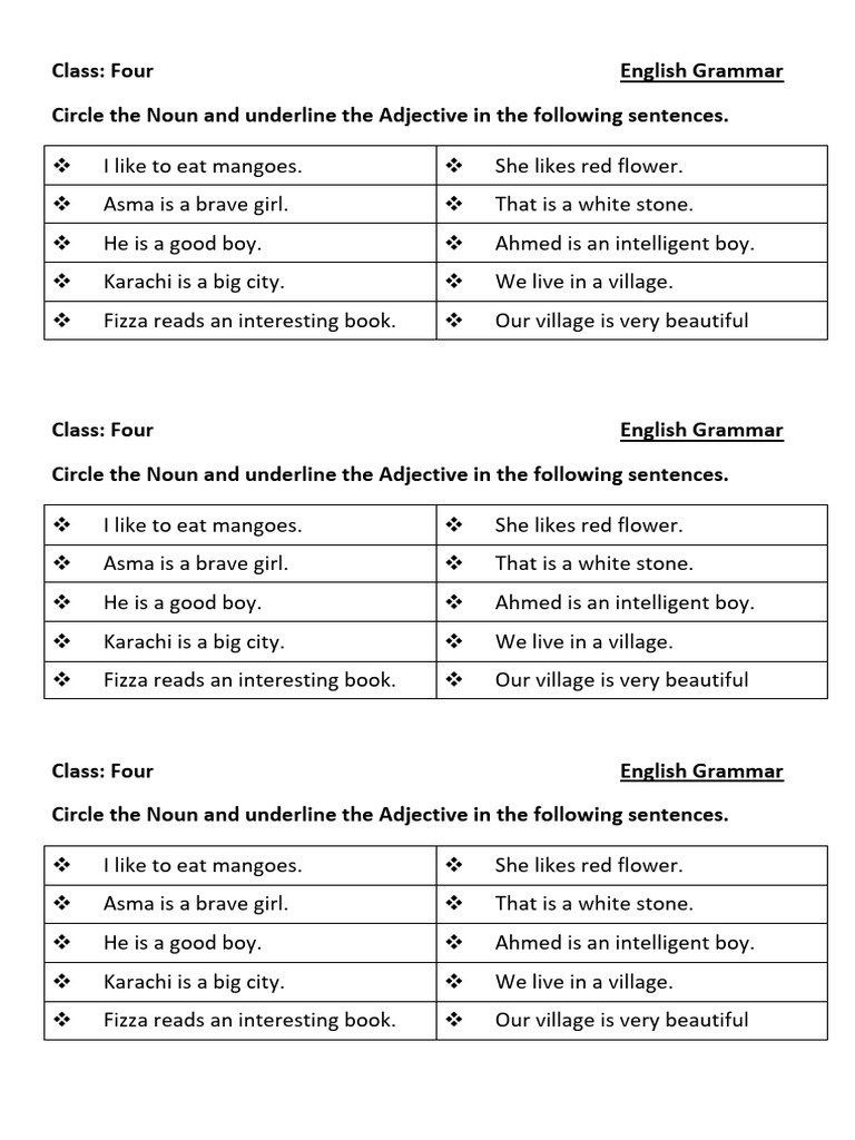 Grammar Exercise | PDF