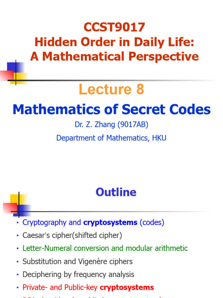 Cryptography: Secrets and Codes | PDF | Cryptography | Encryption