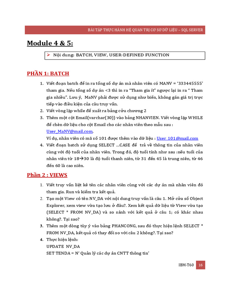 Thuc Hanh Buoi 4.1 | PDF