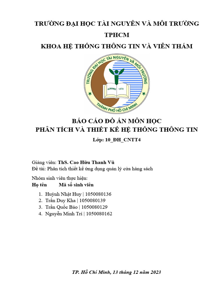 Nhom3 PTTK | PDF