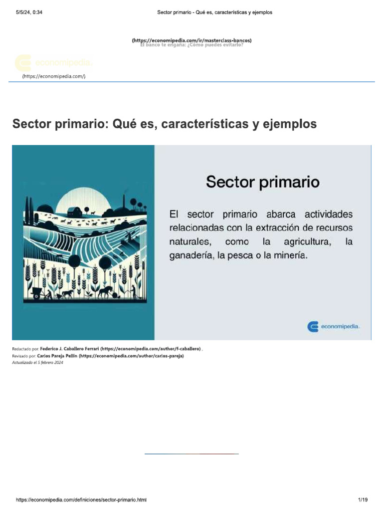 Sector Primario | PDF