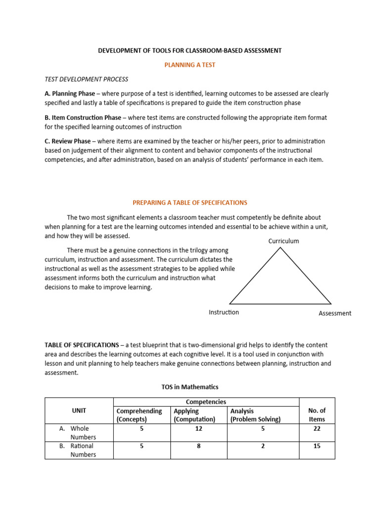 Topic 5 DEVELOPMENT OF TOOLS FOR CLASSROOM | PDF | Educational ...