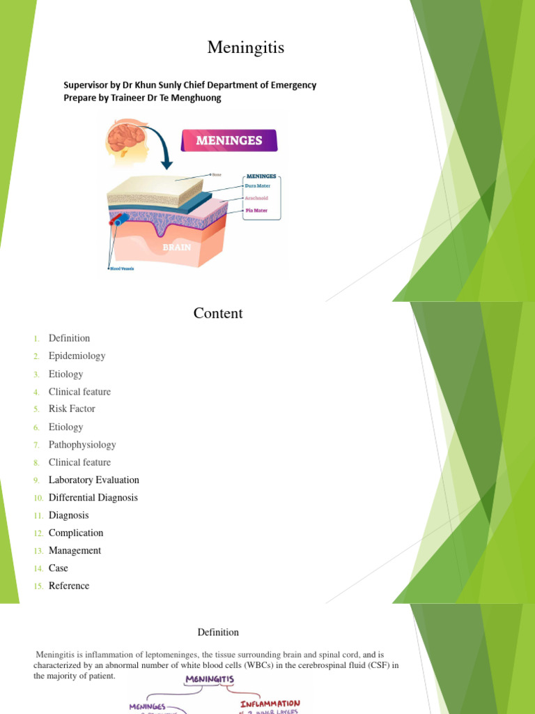 1.Meningitis | PDF | Meningitis | Streptococcus