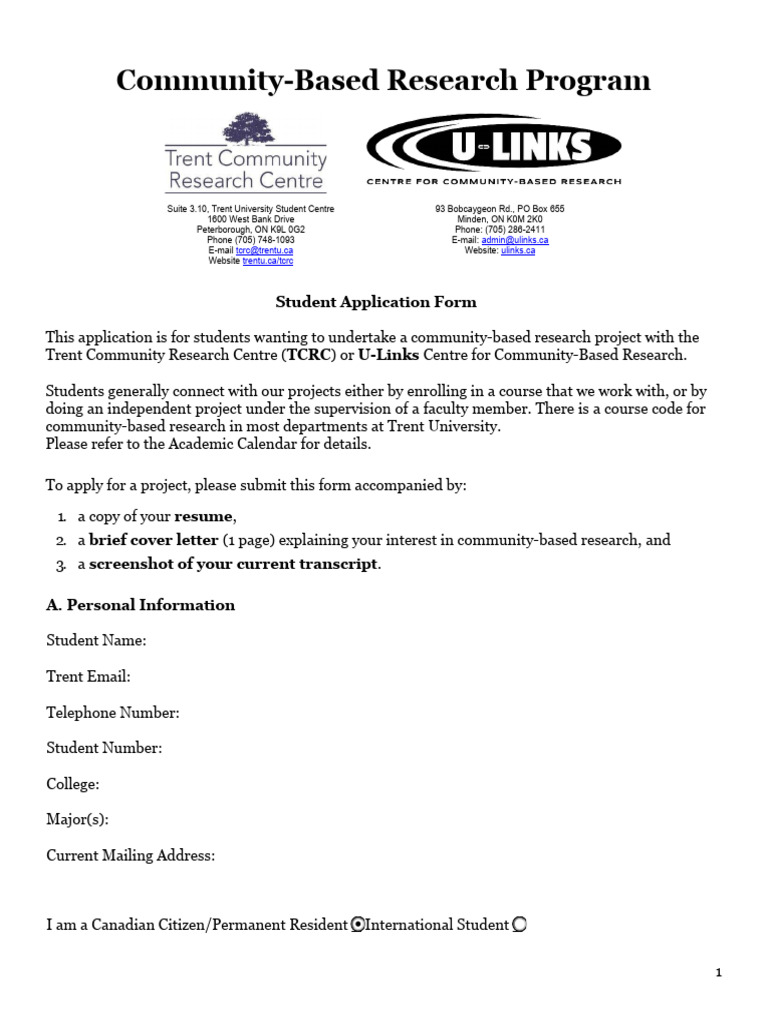 Student Application Form 2022 2 | PDF | Social Science