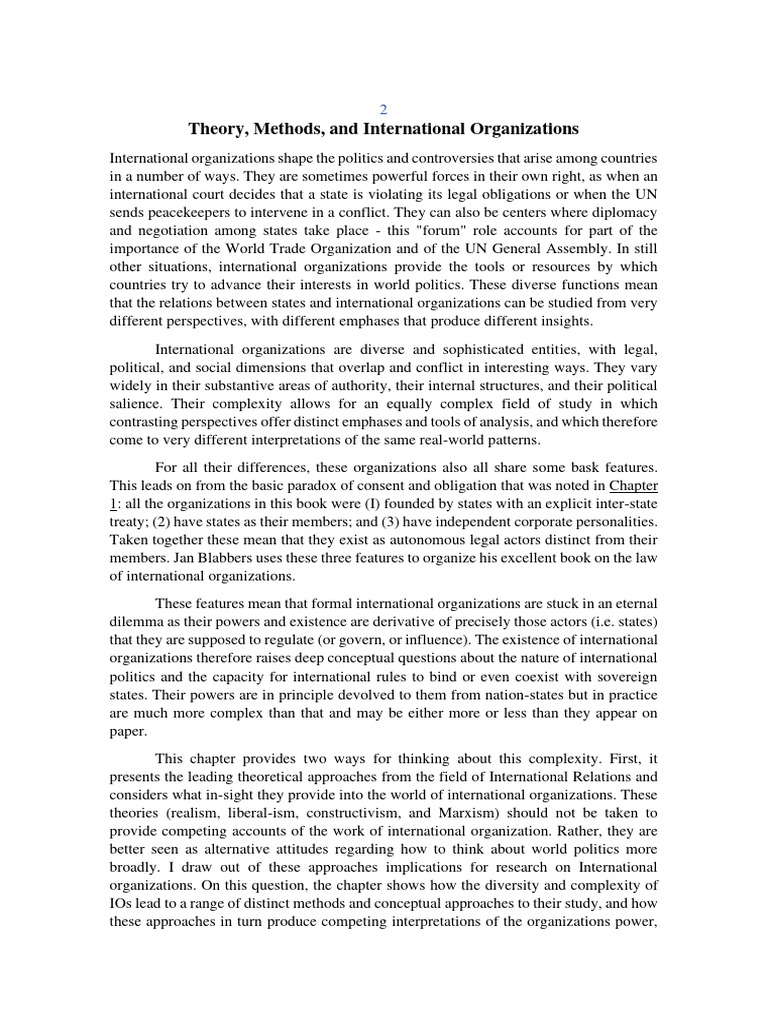 Capítulo 2 - Ian Hurd | PDF | International Relations | Marxism