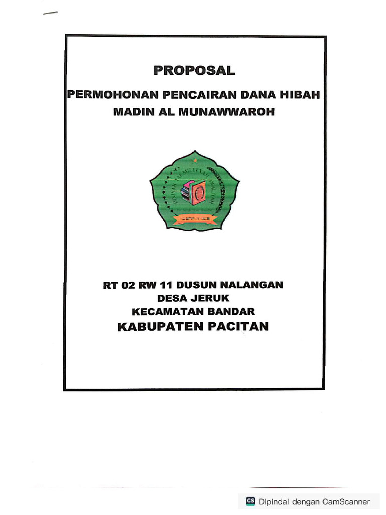 Proposal Madin Kabupaten - Compressed | PDF