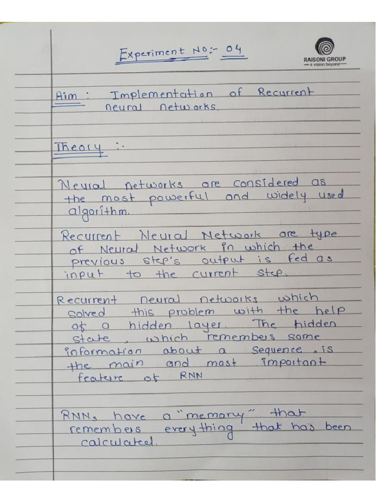 4 - DL Exp No - Write Up | PDF