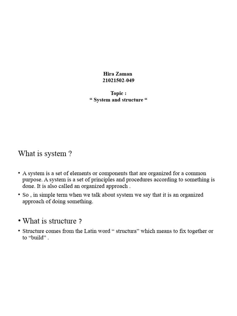 System and Structure | PDF | Paradigm | Grammar