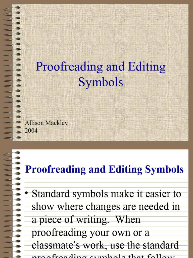 Proofreading and Editing Symbols 591998518af3d | PDF | Punctuation ...