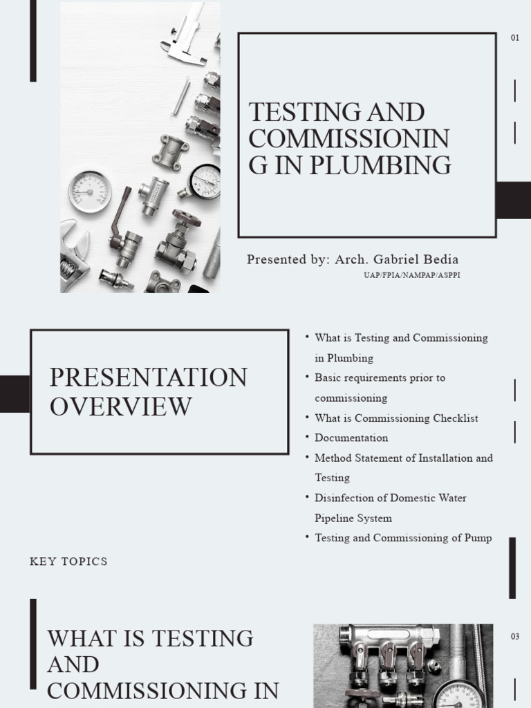 Topic 2 Testing-And-Commissioning-In-Plumbing | PDF | Pipe (Fluid ...