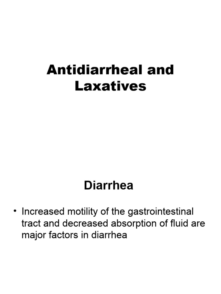 Lec#12 Laxatives | PDF | Diarrhea | Constipation