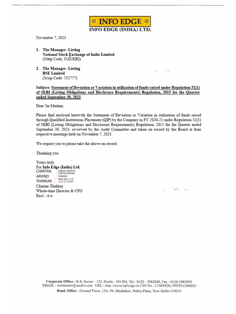 Digitally Signed by Chintan Arvind Thakkar Date: 2023.11.07 12:51:37 +05'30' | PDF | Mutual ...