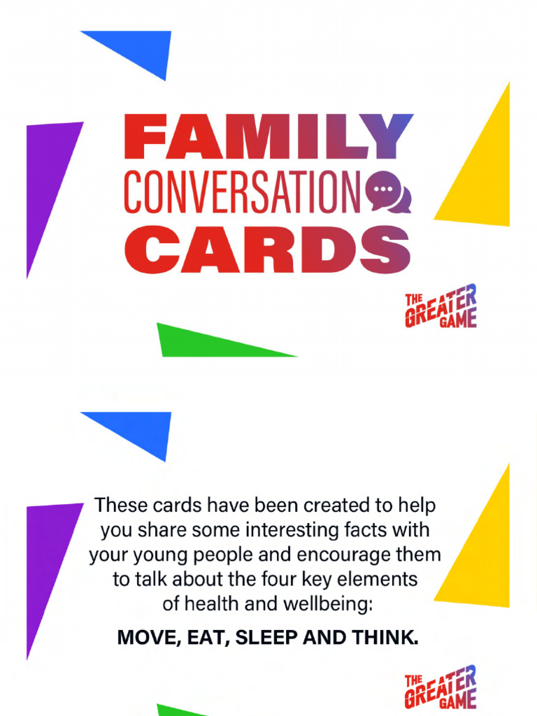 Family Cards Conversation | PDF