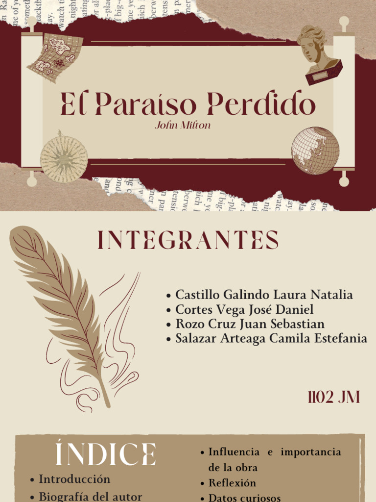 Análisis de El Paraíso Perdido | PDF | paraíso perdido | John Milton